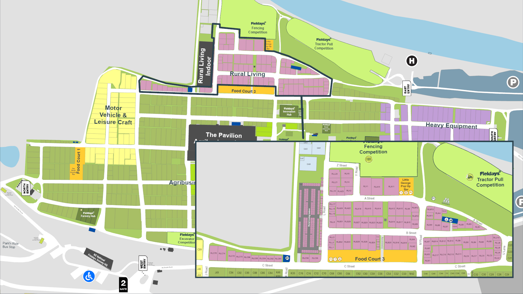 Maps for Outdoor Exhibitors - Fieldays