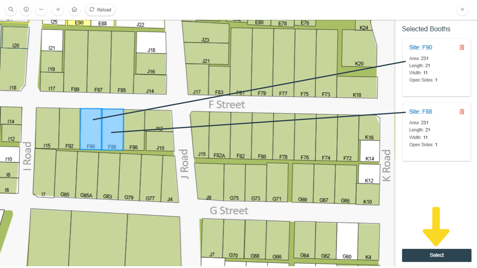 Site Selection Instructions - Fieldays